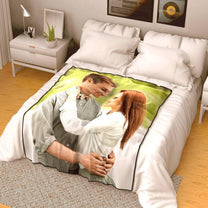 Customizable Cozy Photo Portrait Blanket, 4 Sizes – Customizable Love
